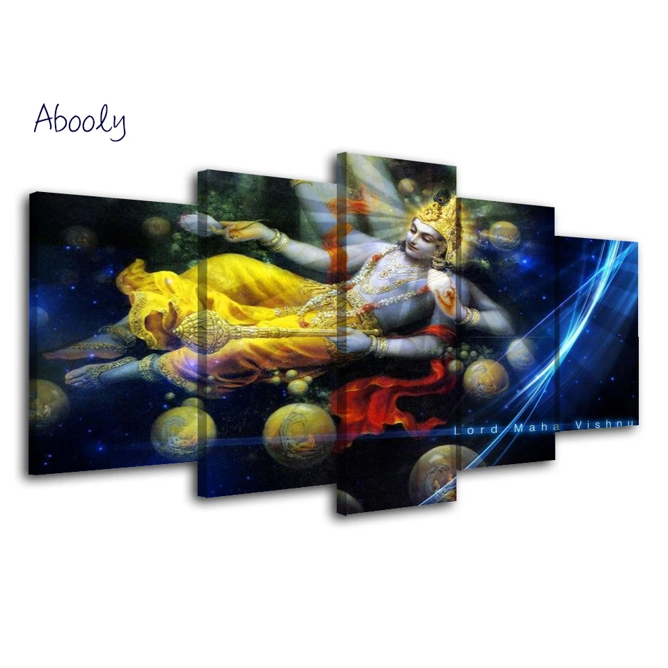 5Piece Canvas Posters Painting Hindu God Art Posters Canvas Prints Home ...