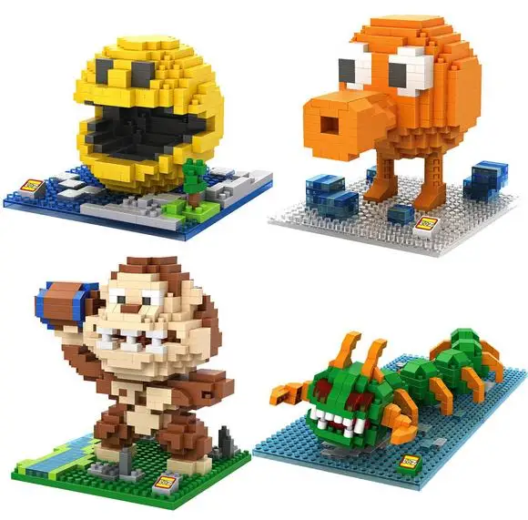 Juegos Pac Man pulpo Chilopod gorila bloques píxeles figura Nano ...