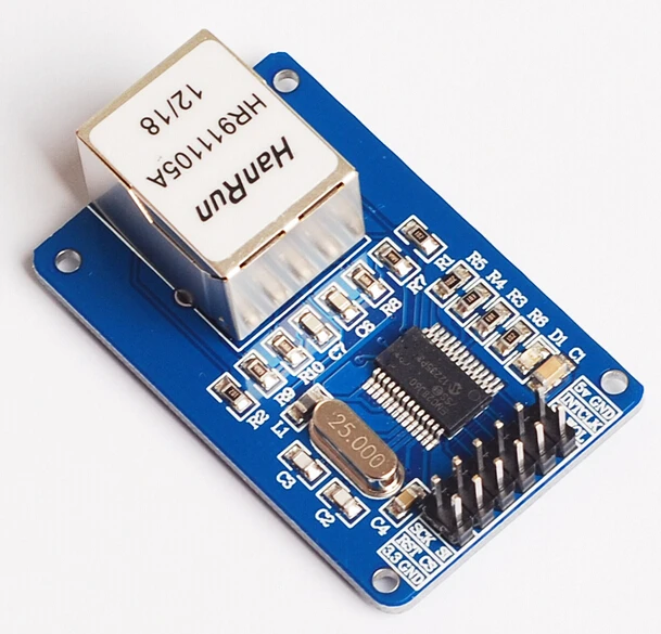 Enc28j60 Lan Ethernet Network Board Module 25mhz Crystal Avr 51 Lpc Stm32 33v Diy Accessories