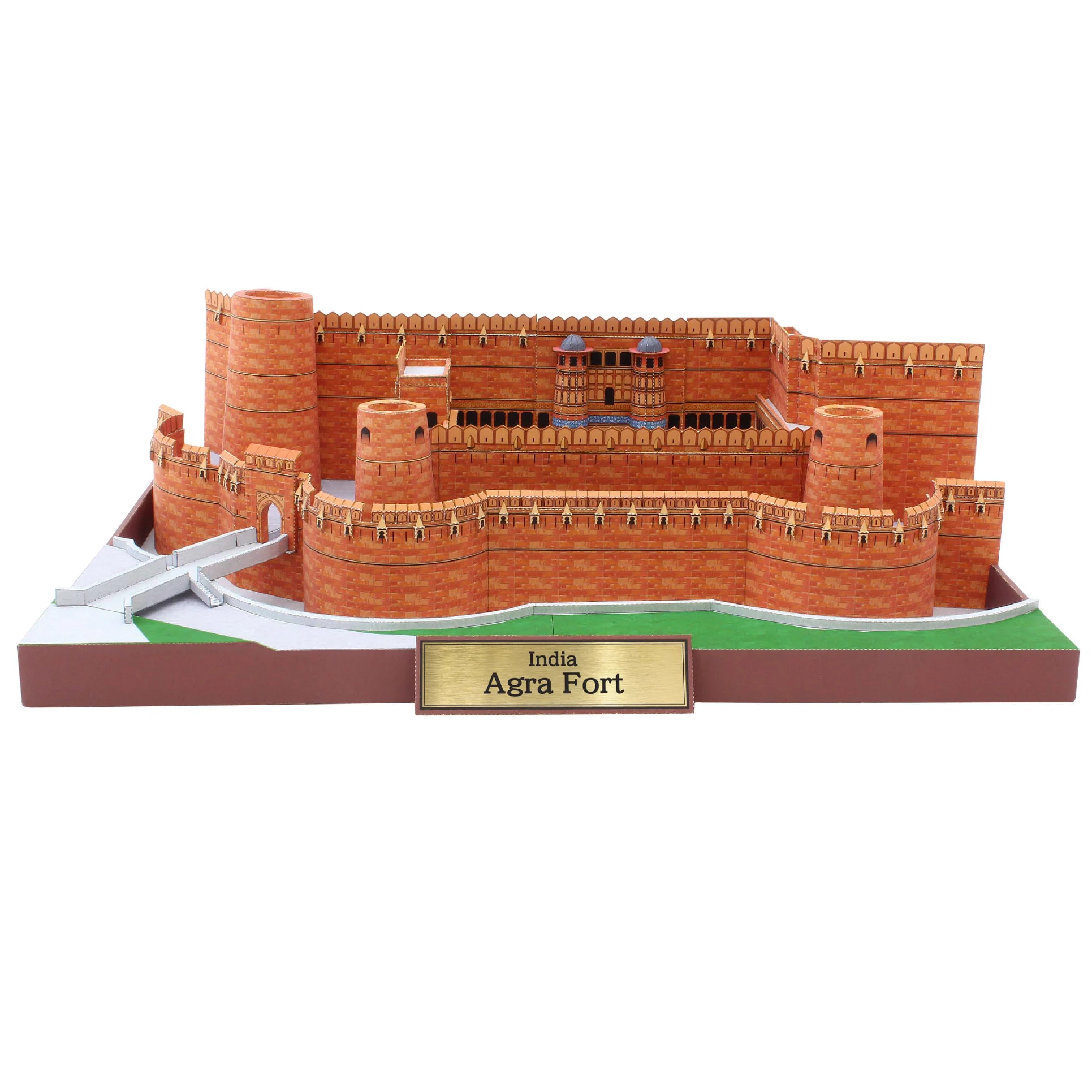 Agra Fort, India Craft Paper Model Architecture 3D DIY Education Toys ...