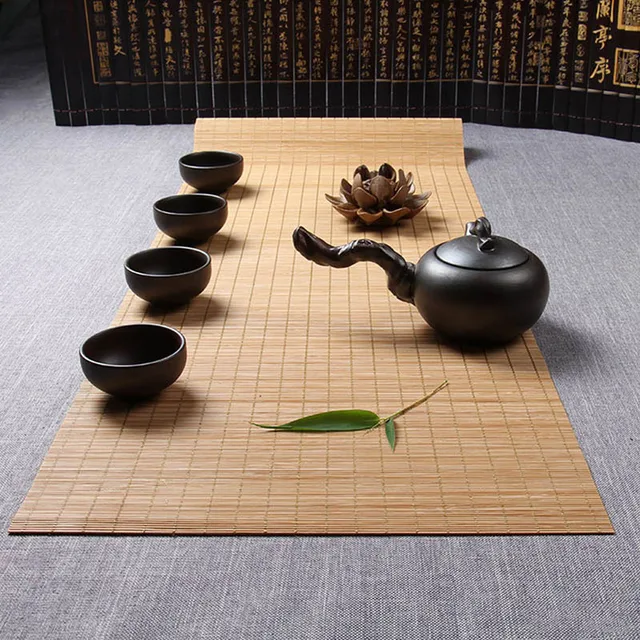 yazi Multipurpose Bamboo Table Runner Placemats Tea Mats Pad Ceiling ...