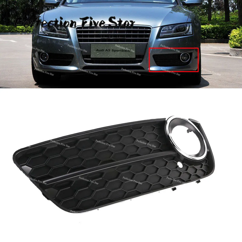 8T0807681 아우디 A5 쿠페 카브리용 전면 좌측 범퍼 그릴 크롬 트림, 2008 2009 2010 2011|범퍼 ...