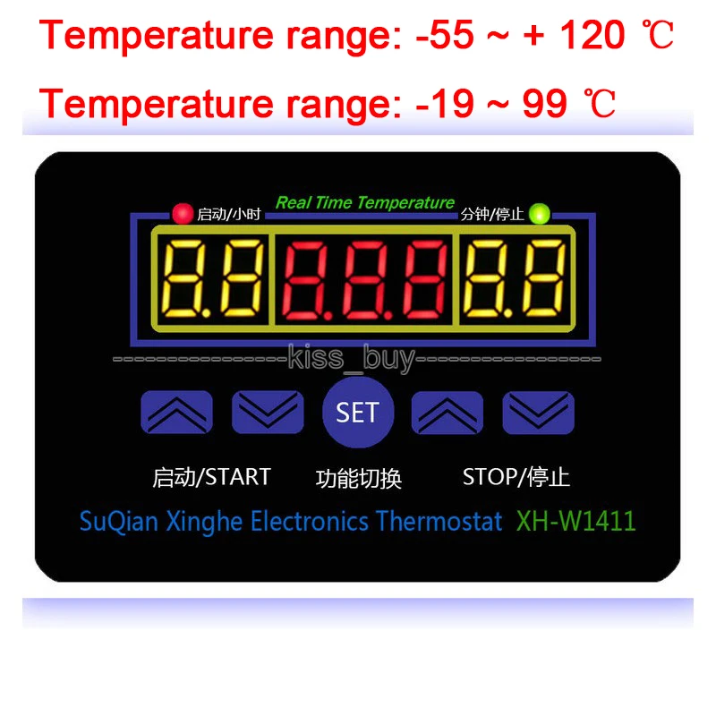 AC 220V Digital LED Temperature Controller 10A Multifunction Electronic ...