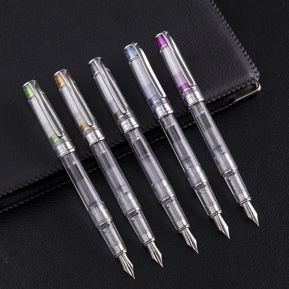 Wing Sung 659 Resin Fountain Pen Extra Fine 2 Nibs EF/0.38mm+F/0.5mm ...