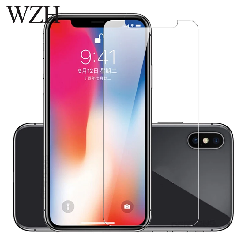 Transparent Tempered Glass For iPhone X XS XR XS Max X 7 8 6 6S Plus 5 ...