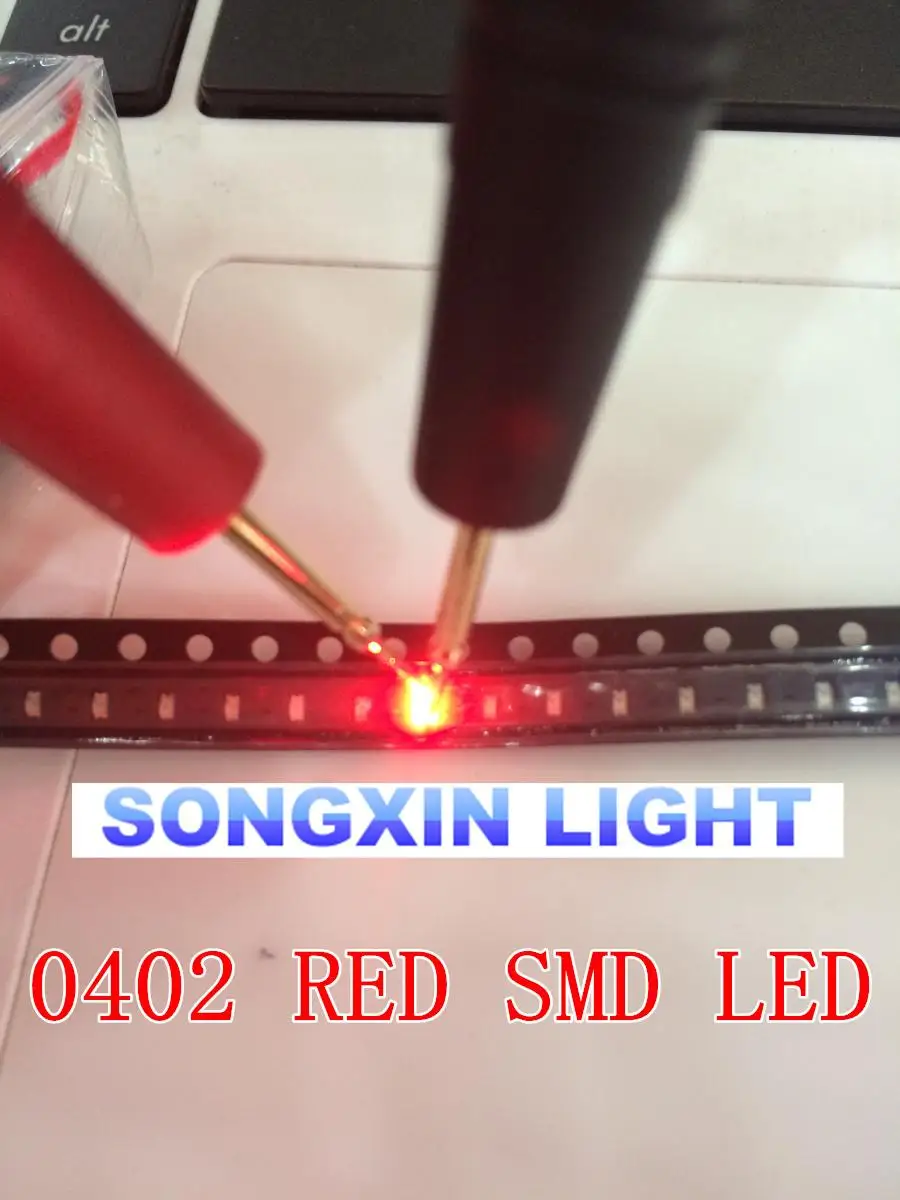100pcs 0402 Led Surface Mount Free Shipping 0402 Red Smd Smt Led Super