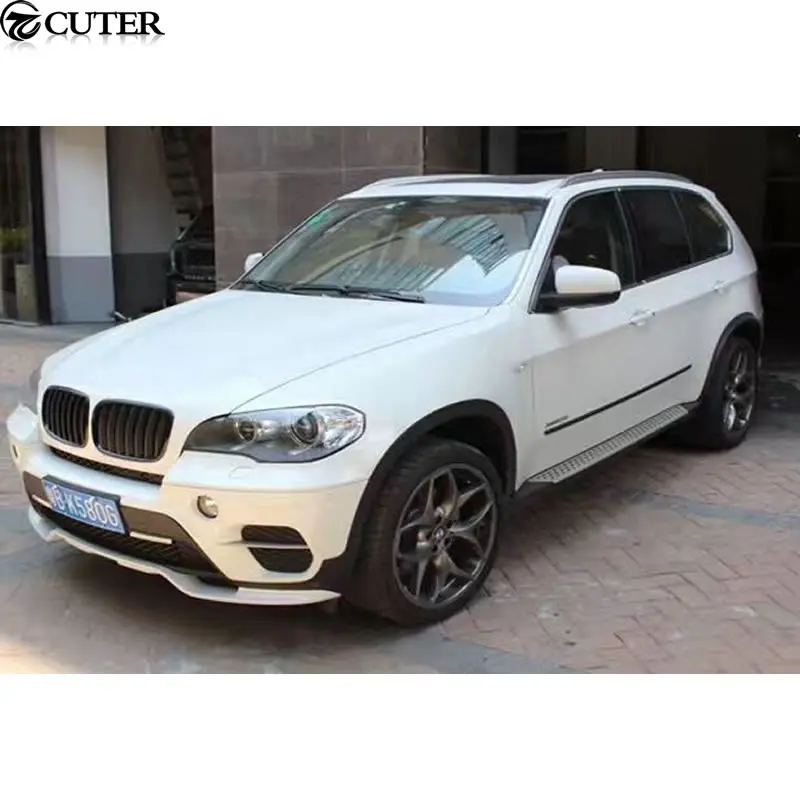 E70 X5 M-TECH Car body kit PP Unpainted front lip rear diffuser for BMW ...