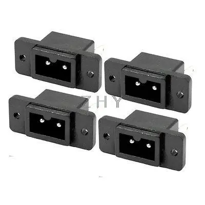 4 Pcs AC 250V 2.5A 2P IEC60320 C12 Male Plug Power Inlet Socket ...