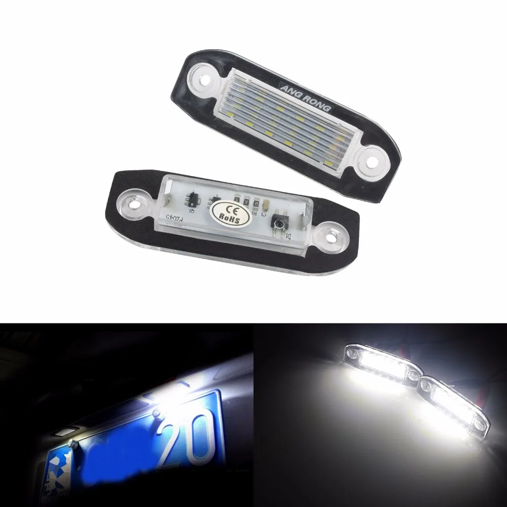 ANGRONG-No-Error-LED-License-Number-Plate-Light-For-Volvo-V70-MK-III ...