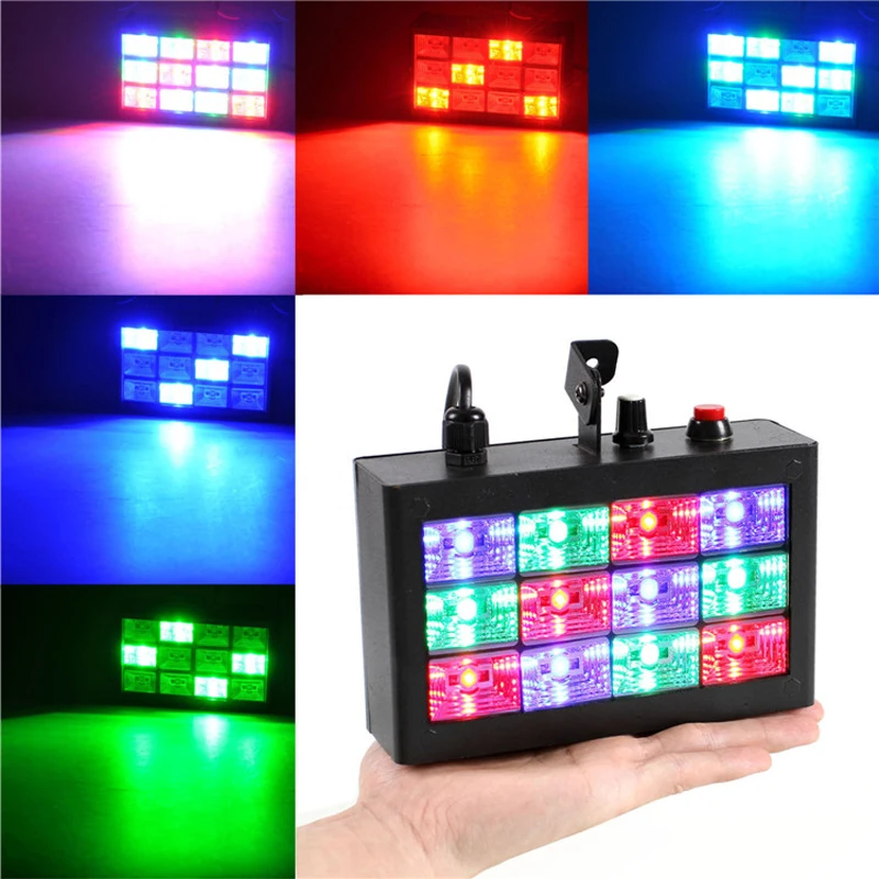KTV Flash Light Sound Control Coloured Waterfall Flashing LED Strobe ...