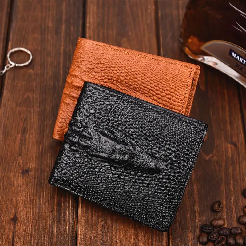 Crocodile texture for Leather Men Wallets Design Wallets with Coin ...