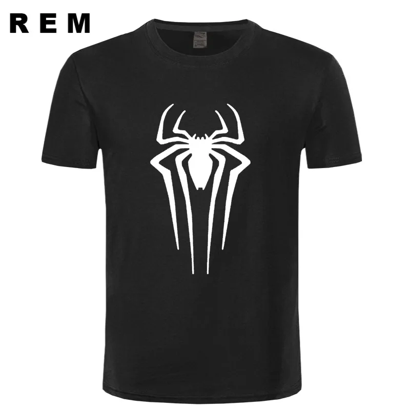 Movie spiderman T shirts Men Swag Funny Cotton Short Sleeve O neck ...