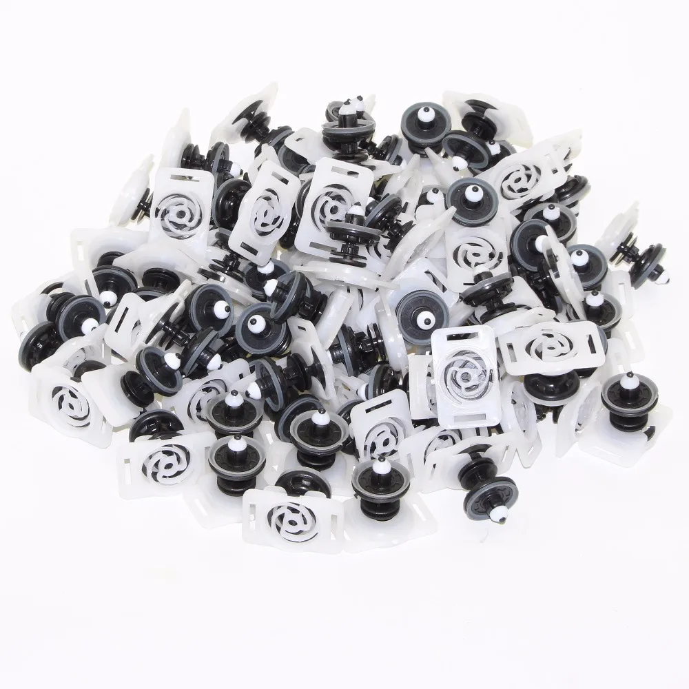 100pcs Door Inner Trim Fixed Fastener Clips With Holder For VW Golf GTI ...