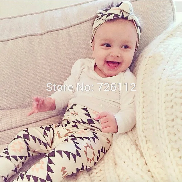 2017 new style baby clothing set Long sleeve white T shirt +pants 2pcs ...
