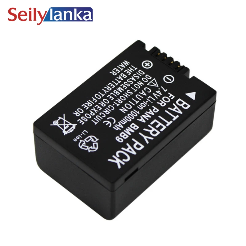 1000mAh for Panasonic DMW BMB9 camera battery DMC FZ40 FZ45 FZ48 FZ100 ...