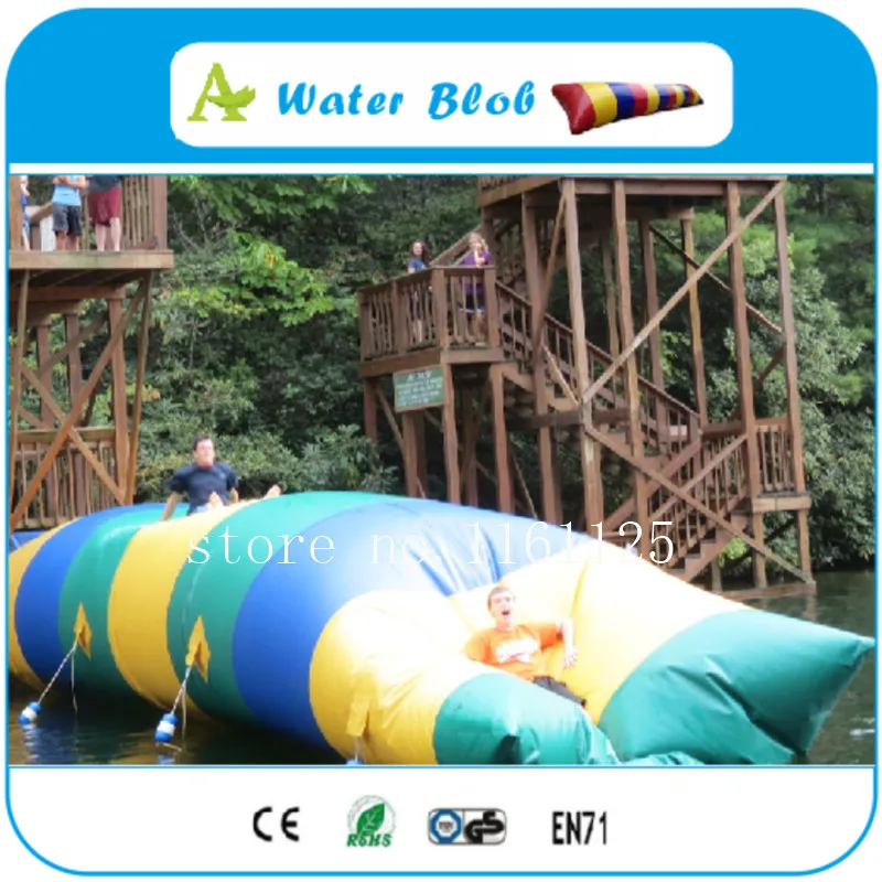 Free Shipping 5x2m High quality small water games inflatable water blob ...
