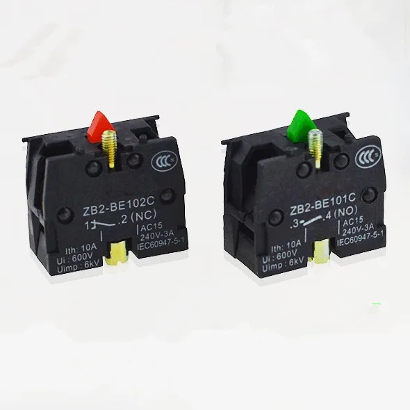 10pcs XB2 Contact Block Telemecanique ZB2 BE101C Normal Open NO ZB2 ...