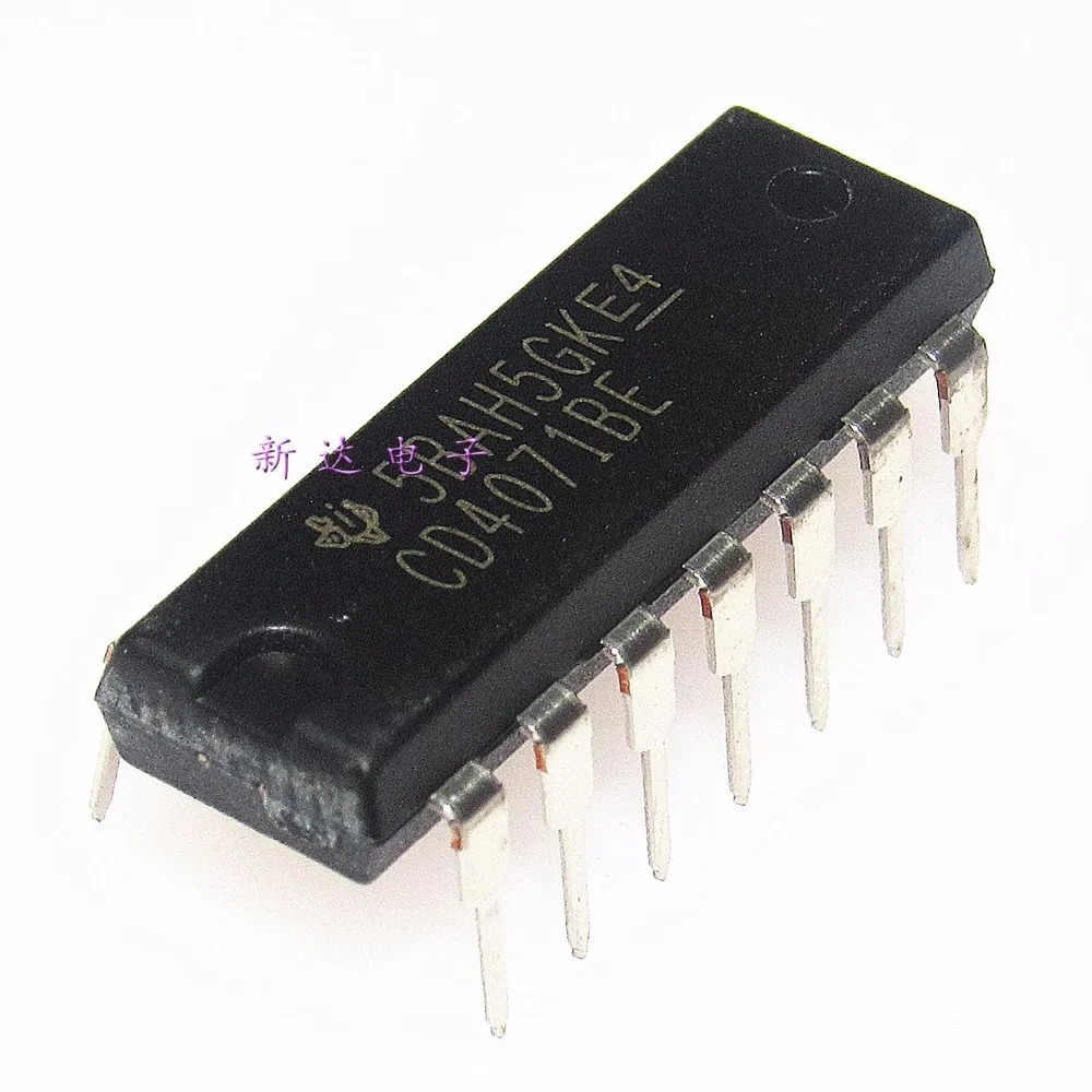 Brand New Original, Cd4071 Cd4071be Dip14 Logic Chip 4 2 Input Or Gate ...