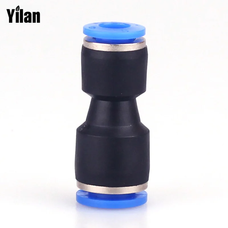 10Pcs/lot PG8 6 PG 8 To 6mm Unequal Diameter Air Tube Fitting Straight ...