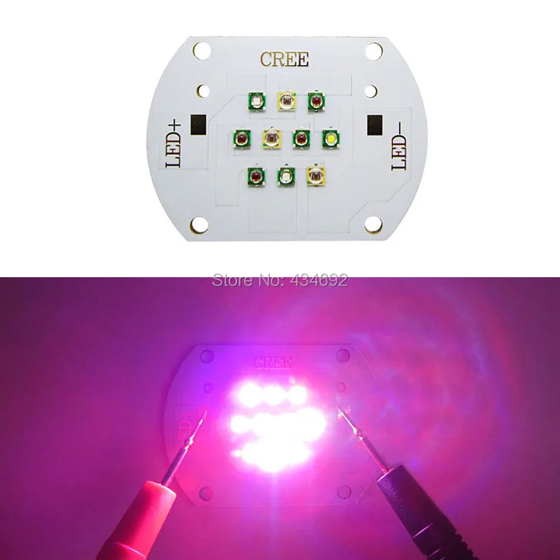 Free Shipping 30W Cree XPE XP E Led Emitter Light 450NM 470NM 620NM ...