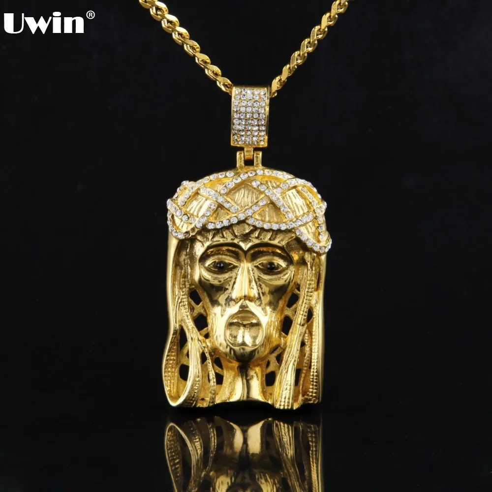 Bling Rhinstone Vintage Jesus Christ Jewelry Gifts Pendants Men Women ...