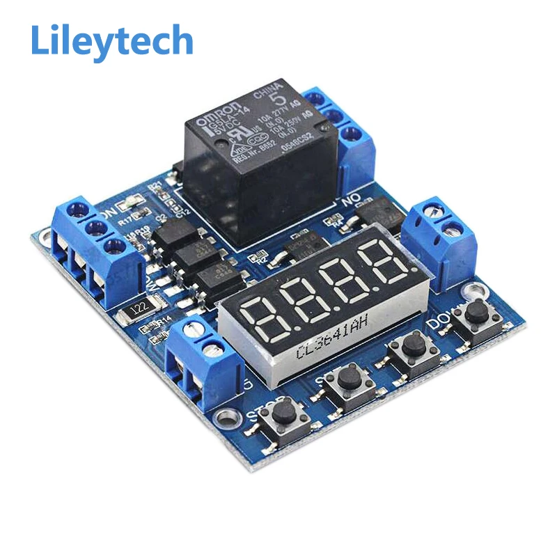 DC 6 30V Delay Timer Relay Control Switch Module Voltage Upper and Lower Limit Detection Cycle ...