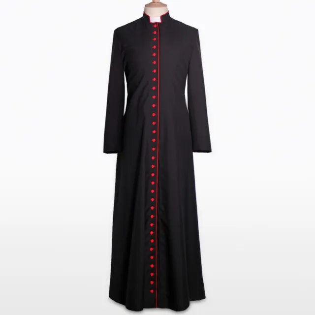 Cassock Robe Liturgical Vestments Jacket Costume - AllCosplay.com