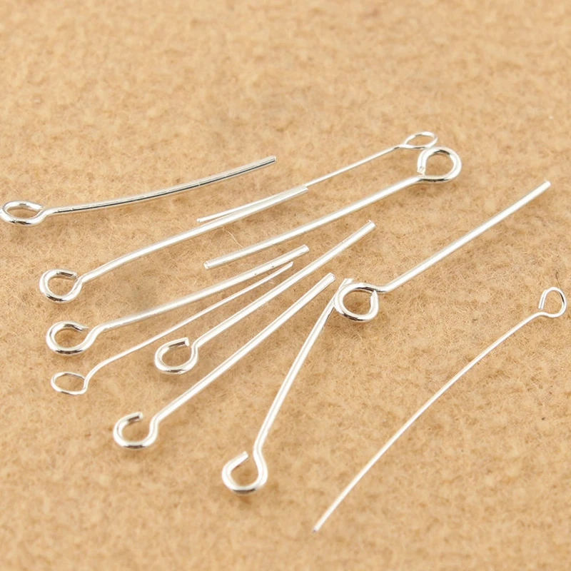 30MM 925 Sterling Silver Pins Needles Metal Diy Connector jewelry ...