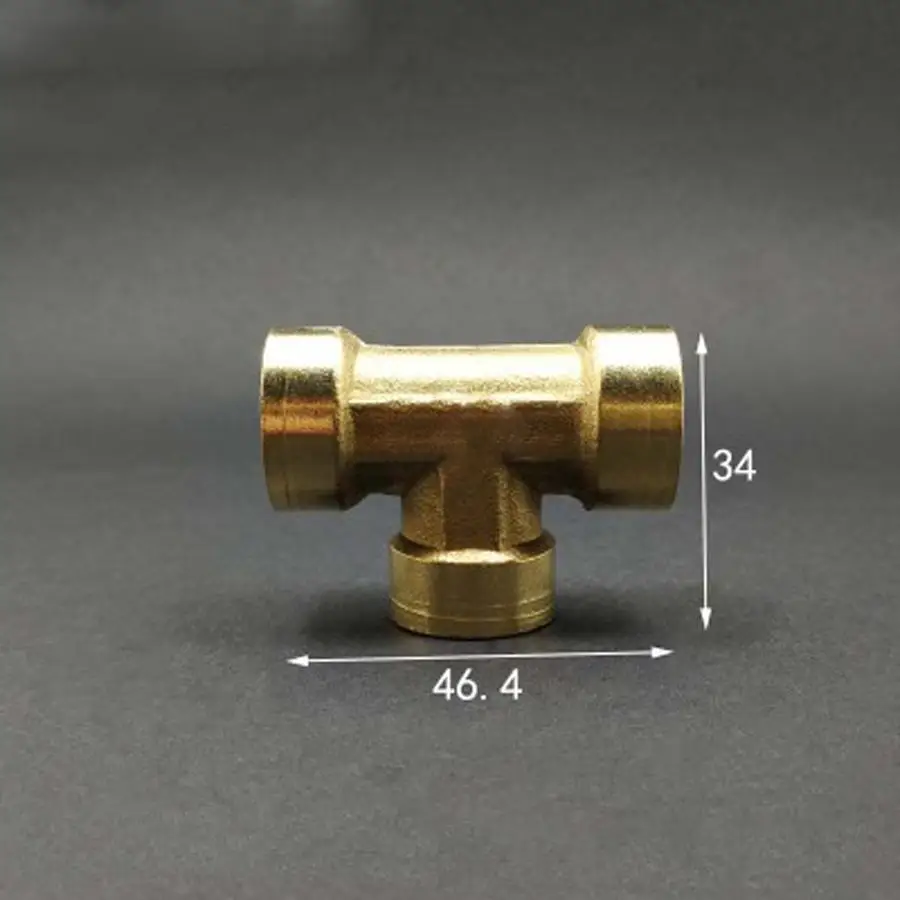 Brass Splitter Tee 3 Way Pipe Fitting Female DN10 3/8" BSP Adapter ...