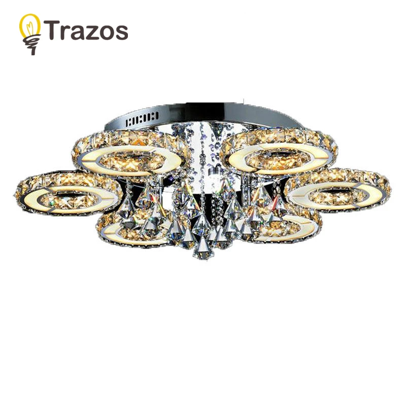 Современные светодиодные Хрустальные потолочные светильники для ...