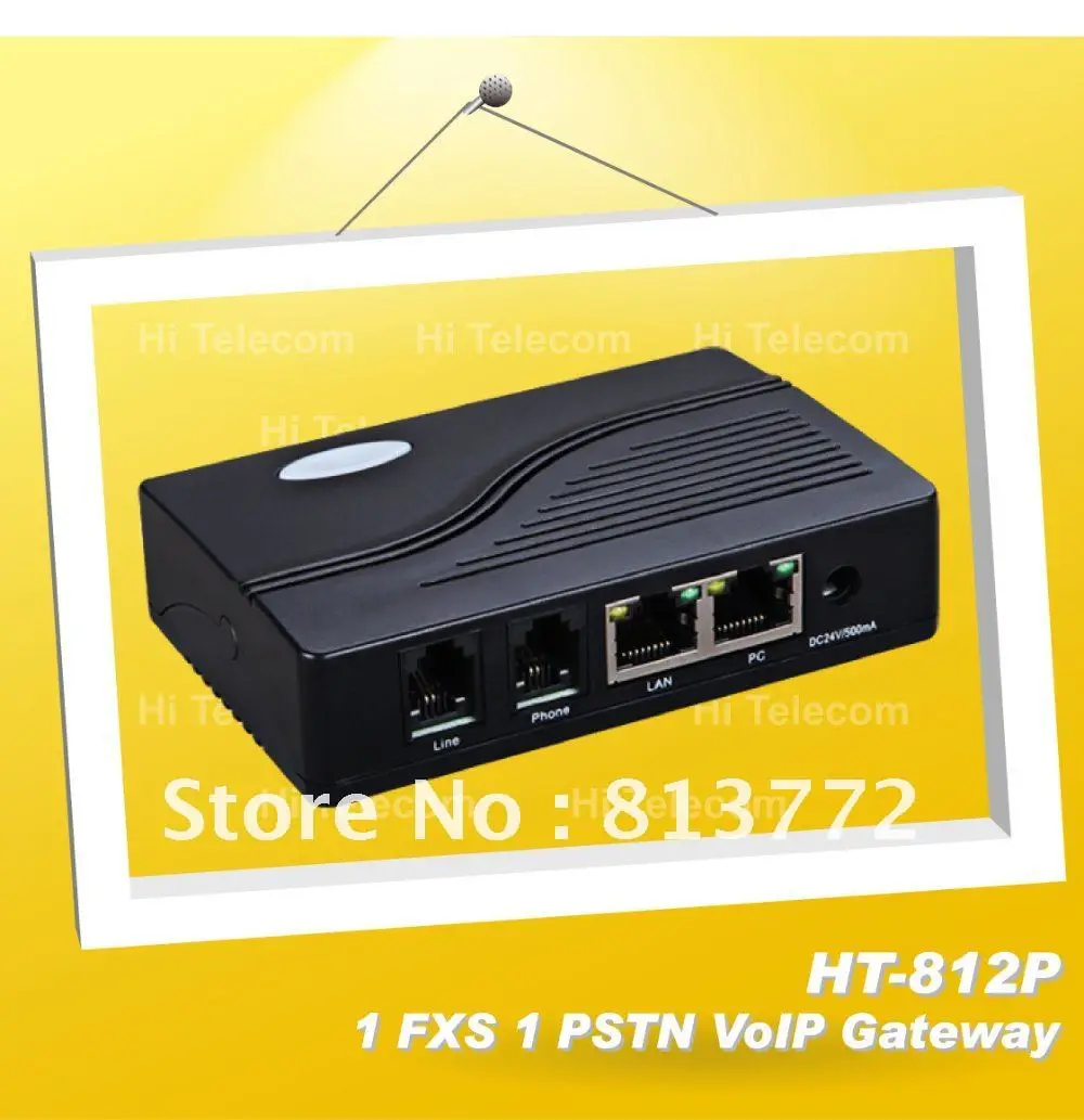 HT 812P VoIP Gateway 1 FXS Port with a PSTN Bypass Port|voip voice|voip ...