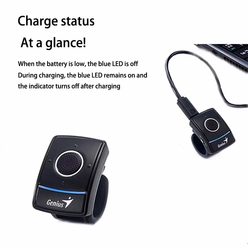 Smart 2.4G wireless Finger Ring mouse with Ring Presenter Function for ...