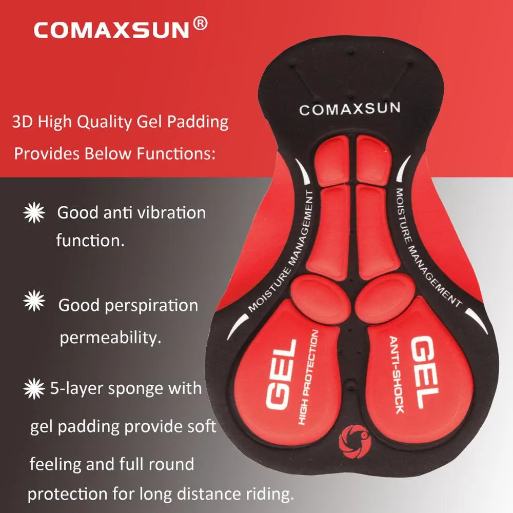 5D Gel Padded Shockproof Cycling Shorts | Bike Accessories World