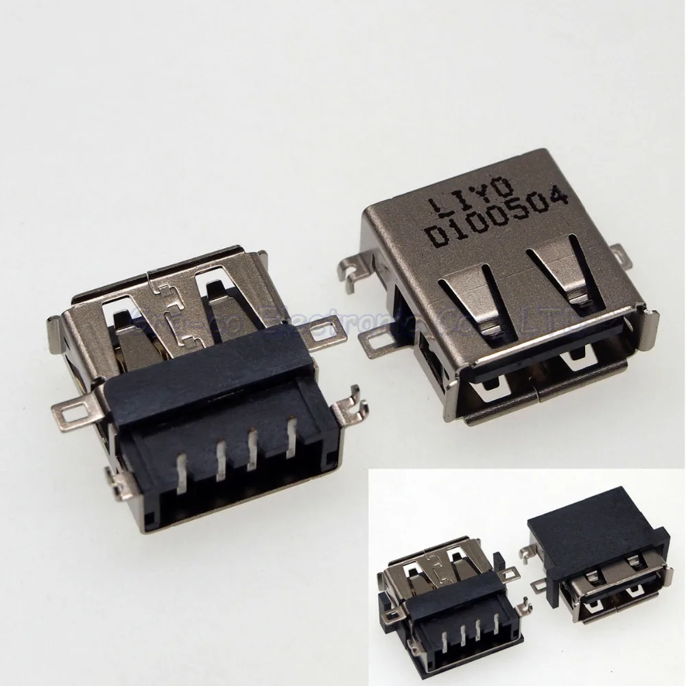 10pcs Notebook Usb Interface Connector 2 0 Usb Port Interface Copper