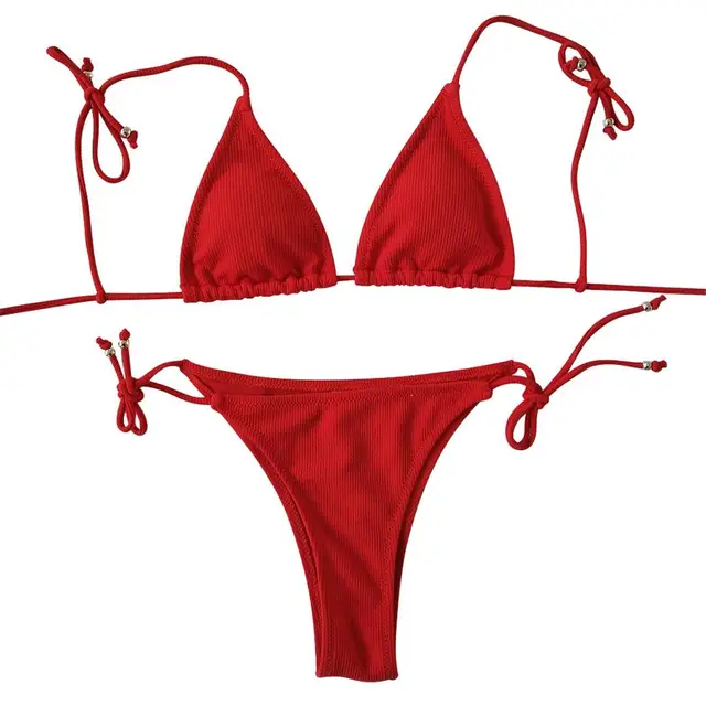 Colors Bather String Bikini Sexy Tiny Bikini Set Swimwear Women My Xxx Hot Girl
