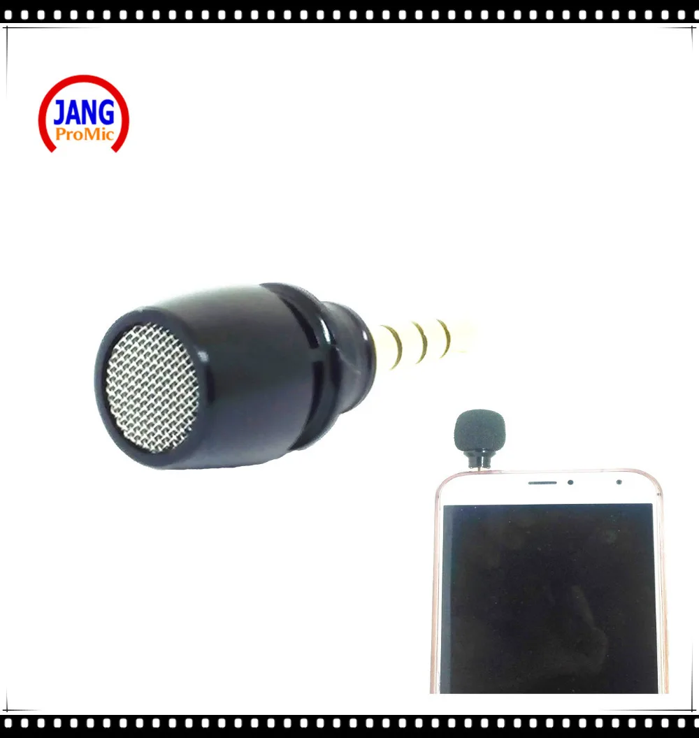 Professional Black Mini Mobile Phone Microphone Condenser Microfone for ...