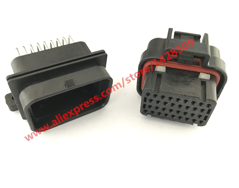 1 대 34 핀 타이코 TE 여성 및 남성 PCB 자동차 커넥터 ECU 소켓 2 슬롯|socket connector|te ...