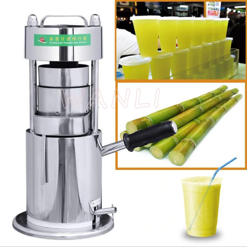Stainless Steel Manual Sugarcane Juice Machine Sugar Cane Juicer Cane