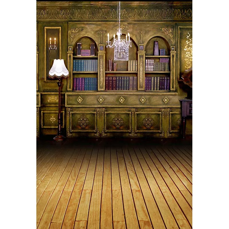 Indoor vinyl cloth retro chandelier medieval room photography backdrop ...