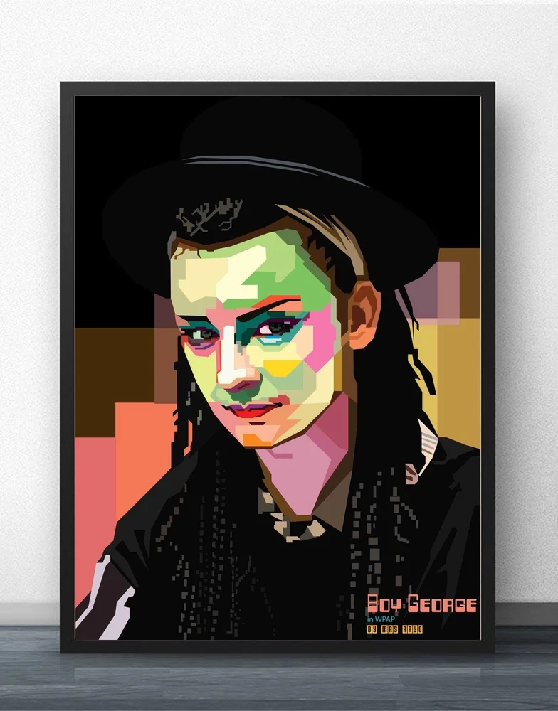 Boy George Pop Art Wall Art Paint Wall Decor Canvas Art Poster Oil ...