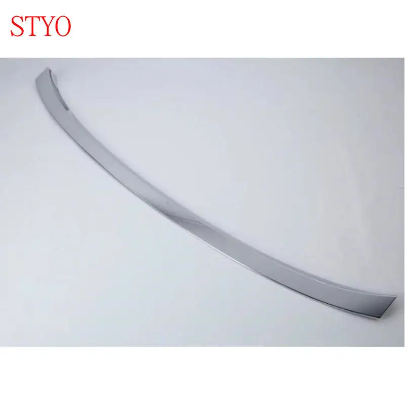 STYO Car ABS Chrome Rear Trunk Spoiler Wing Molding Strip Cover Trim ...