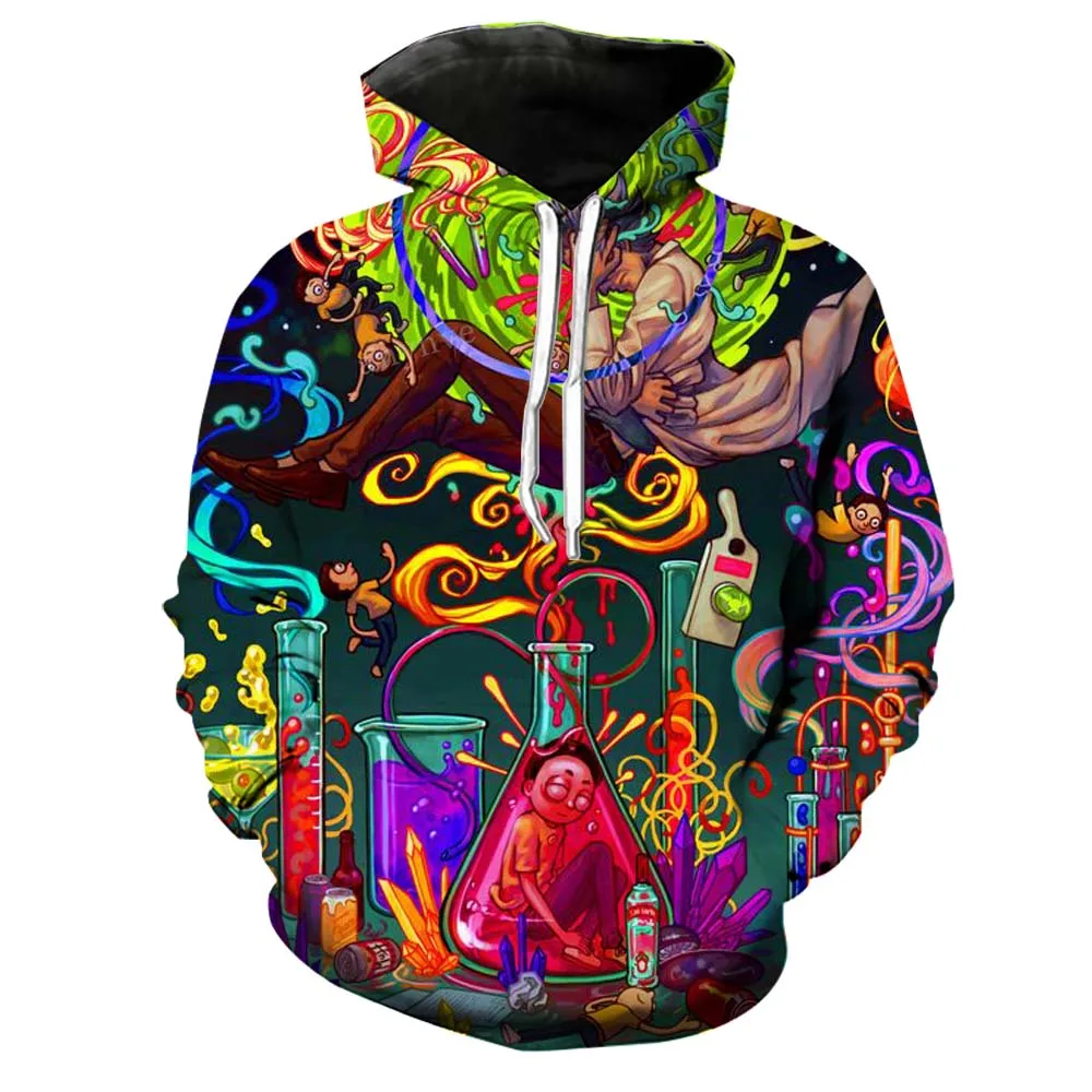 3d Hoodies Women Rick And Morty Hoodie Sweatshirt Anime Hip Hop