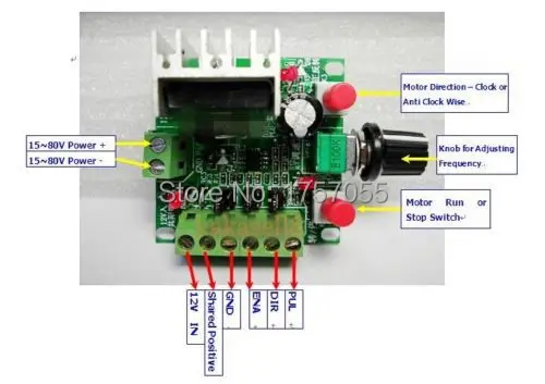 Mini Signal Generator Module Stepper Motor PWM Pulse Signal Generator Speed Regulator Board ...