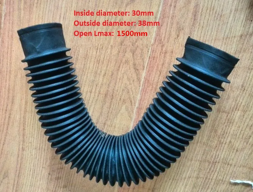 Round bellows used for covering ball screw ID30mm,OD38mm,Lmax 1500mm ...