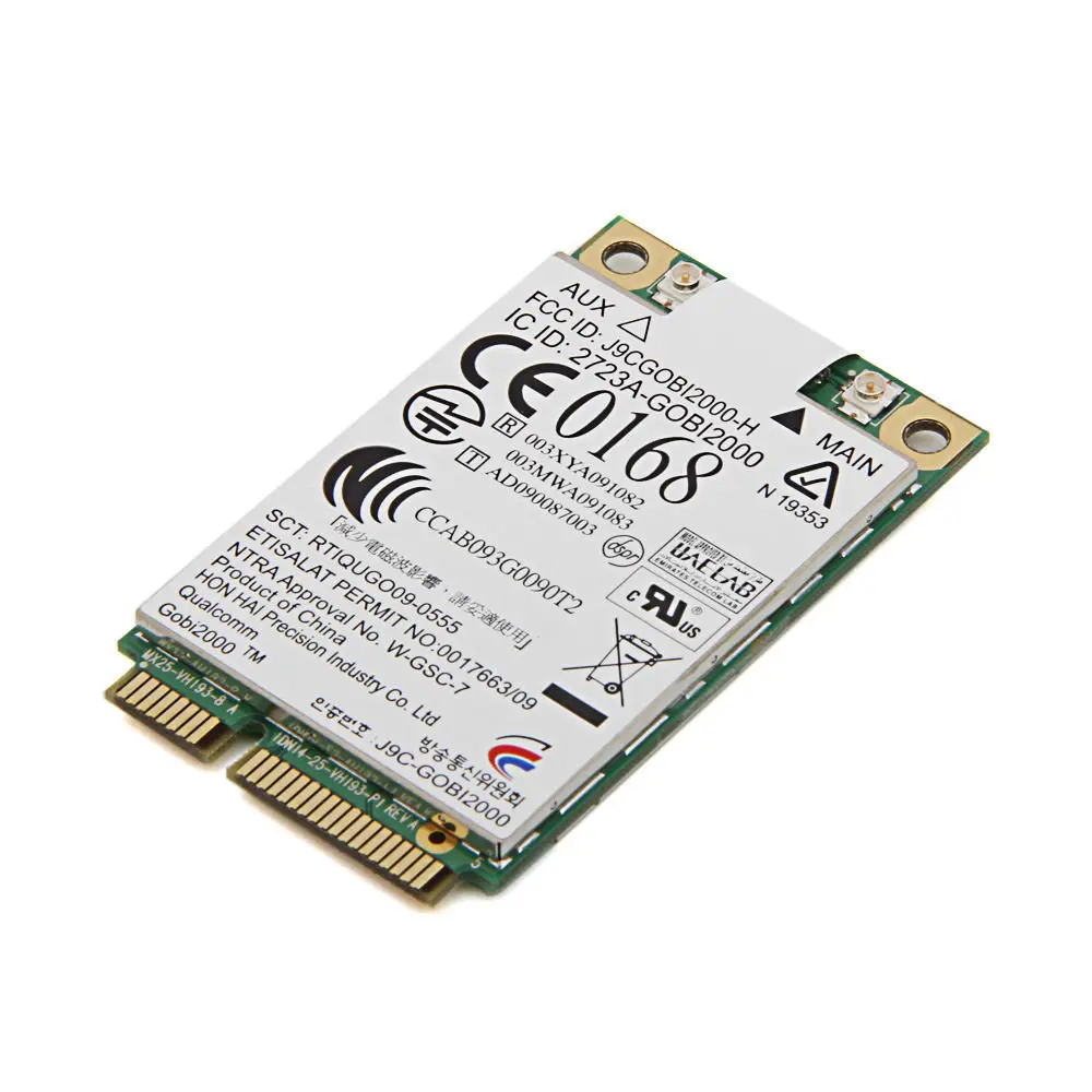 Card for HP 8440p 8540P 8540W 8740P Gobi2000 UN2420 GPS GPRS Unlocked ...
