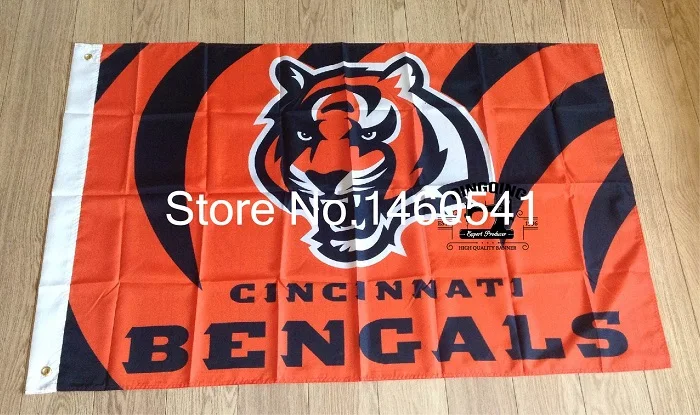 Cincinnati Bengal Flag 3ft x 5ft Polyester NFL Team Cincinnati Bengal ...