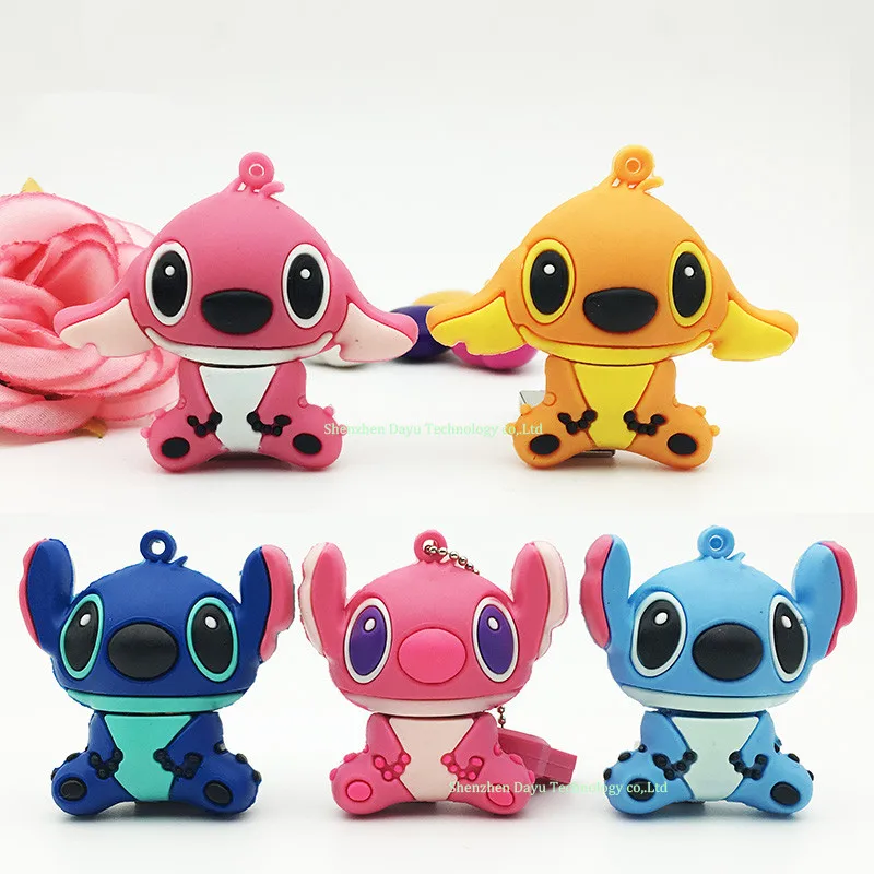 full capacity Cute Lilo&Stitch USB Flash Drives 4GB 64GB 32GB 16GB 8GB ...