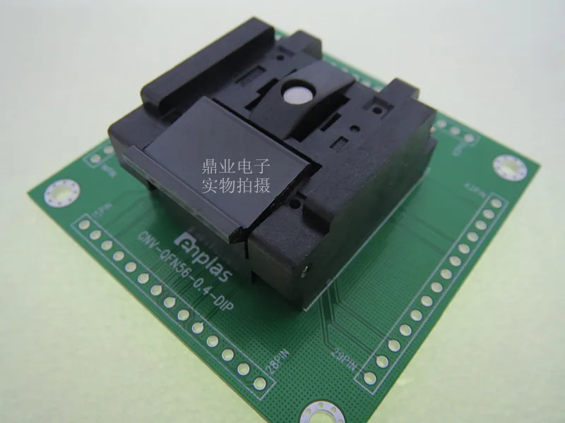 QFN56-DIP-VQFN56-MLF56-7X7X0-4MM-Burn-in-Socket-gold-plating-IC-testing ...