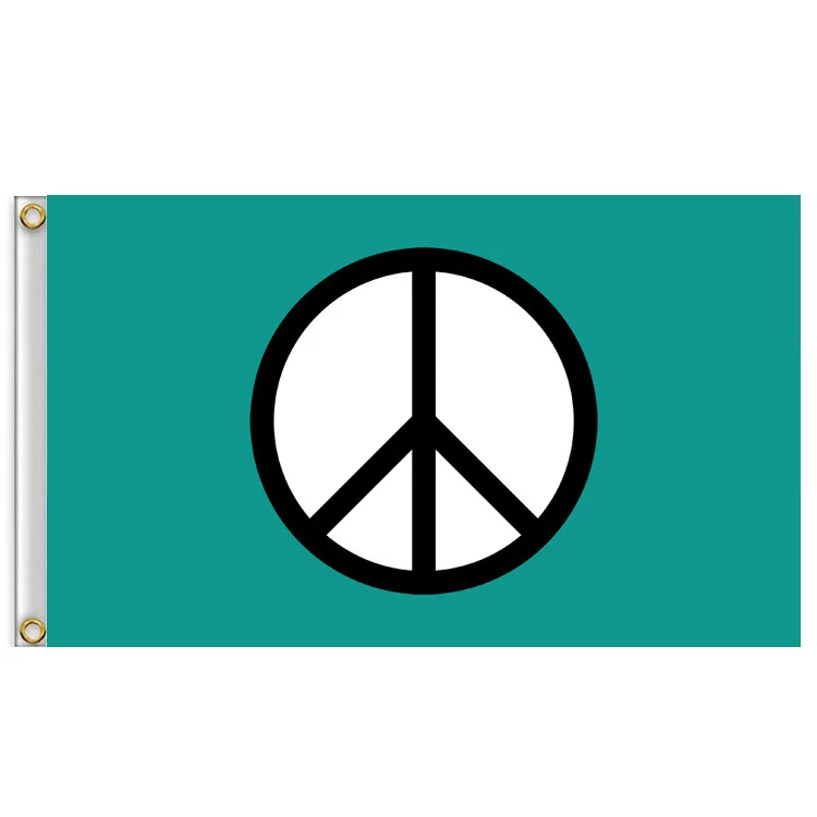 Peace Symbol Flag 3 x 5 FT 90 x 150 cm Banners|Flags, Banners ...