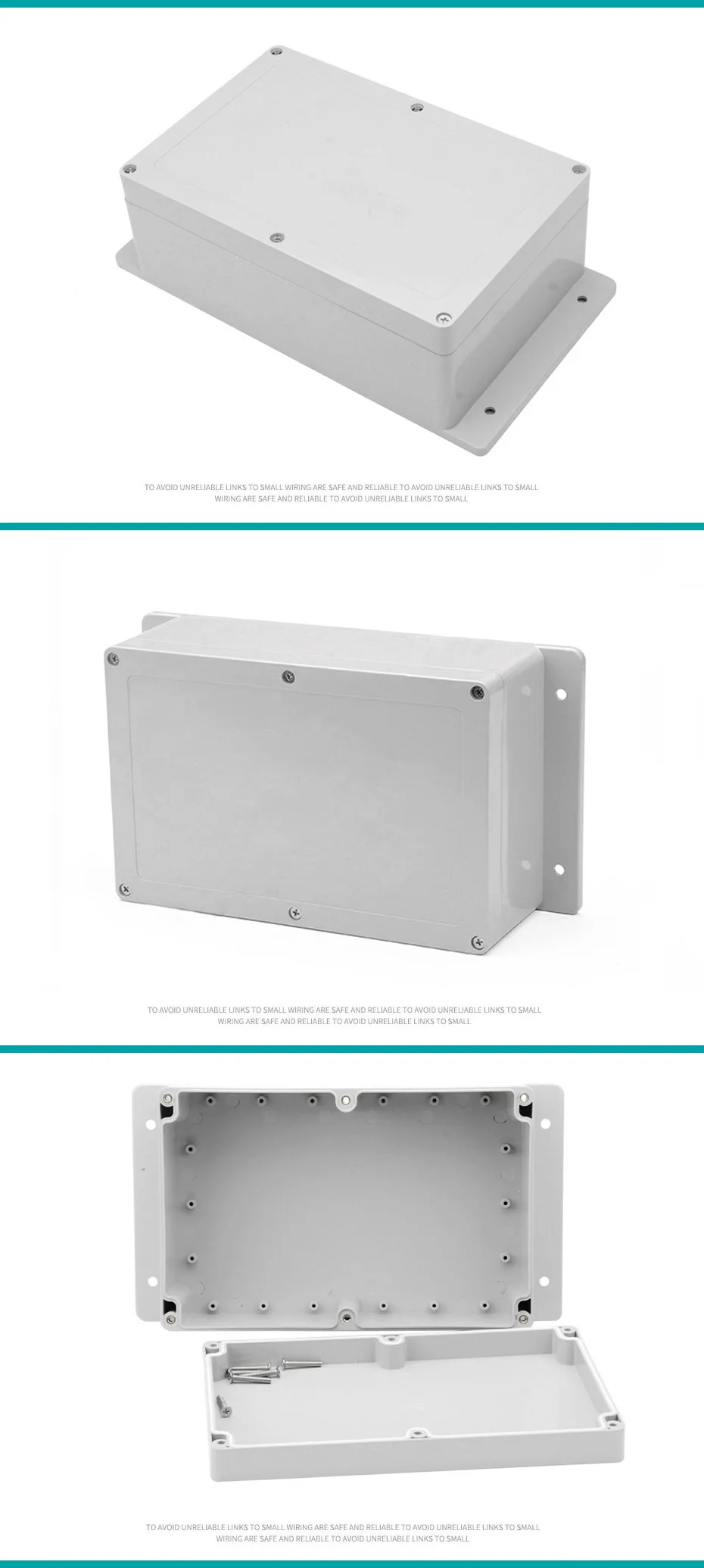 IP65 Waterproof Enclosure 100x100x70mm - ABS/rubber.